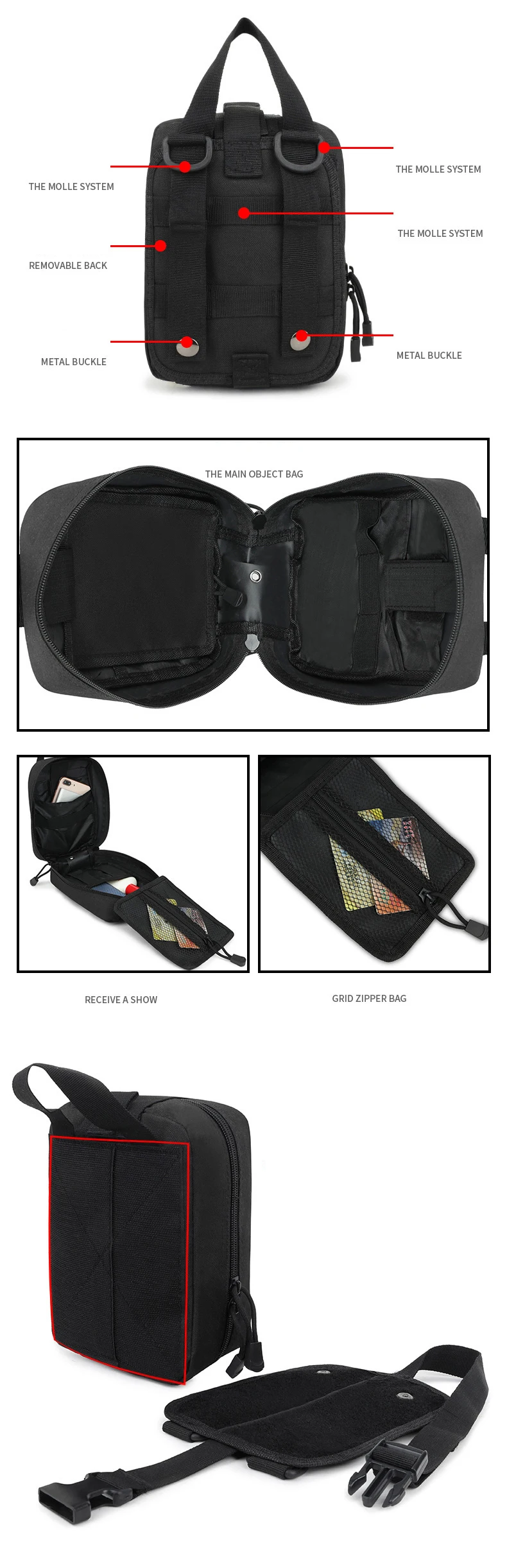 Tactical Emergency Medication Kit Medical Bag Wilderness Camouflage ...