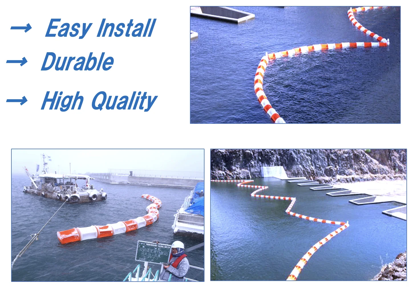 FLOATING WAVE ATTENUATOR EATER - Plastic Breakwaters HDPE Sea Barrier