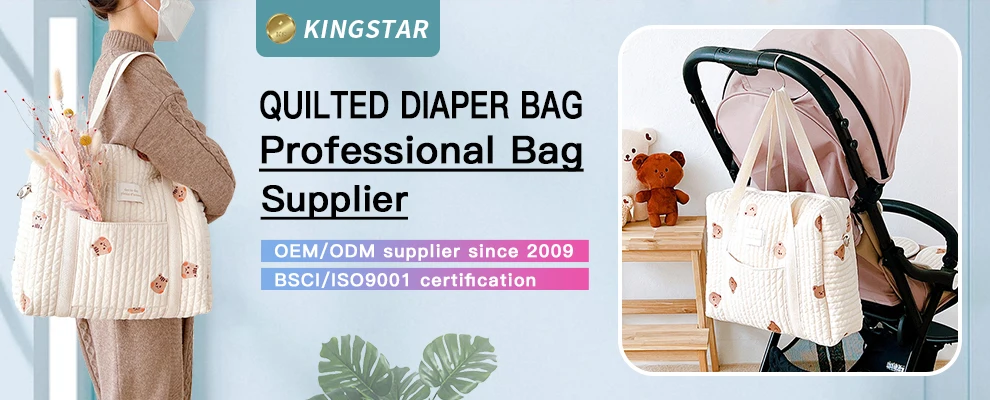 Wholesale Nappy Organizer Storage Cotton Zipper Bag Tote Maternity ...