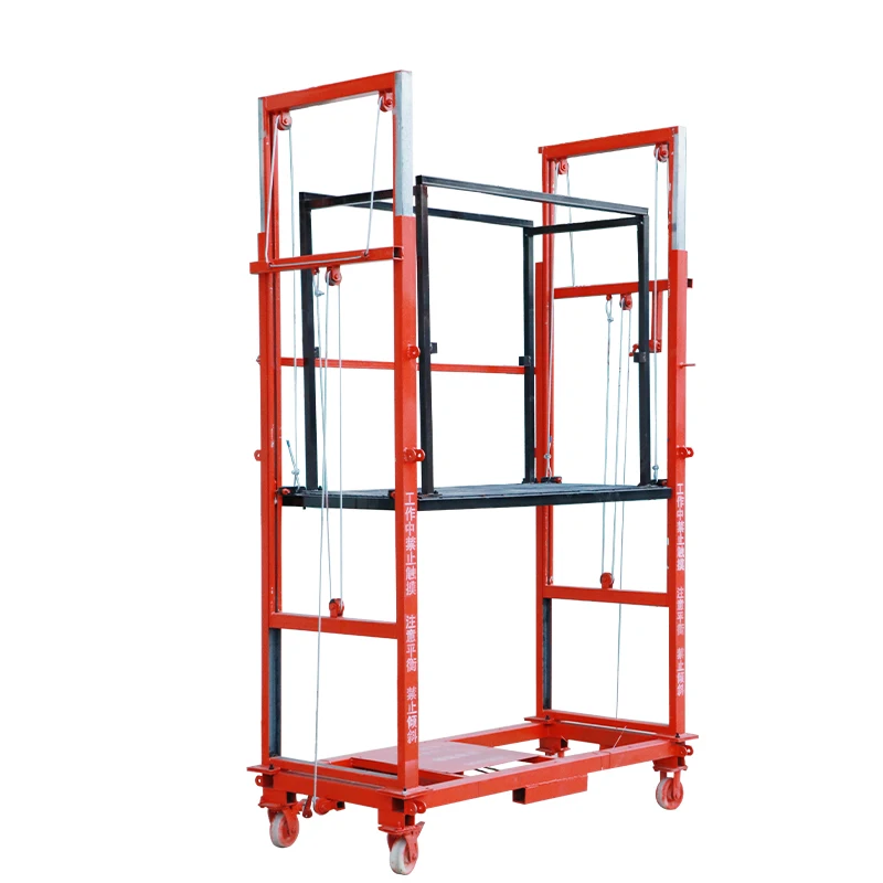 300kg Folding Electric Scaffold Lift Mobile Electric Lifting ...