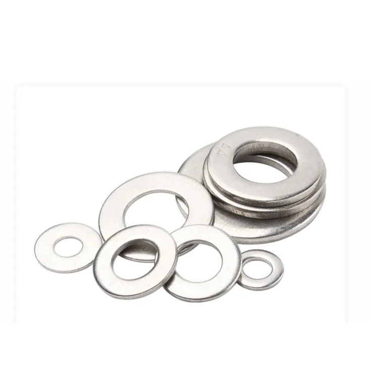 Factory Price High Quality M3 M4 M5 M6 M8 M10 M12 M24 Flat Washer Stainless Steel 304 316 Flat ...