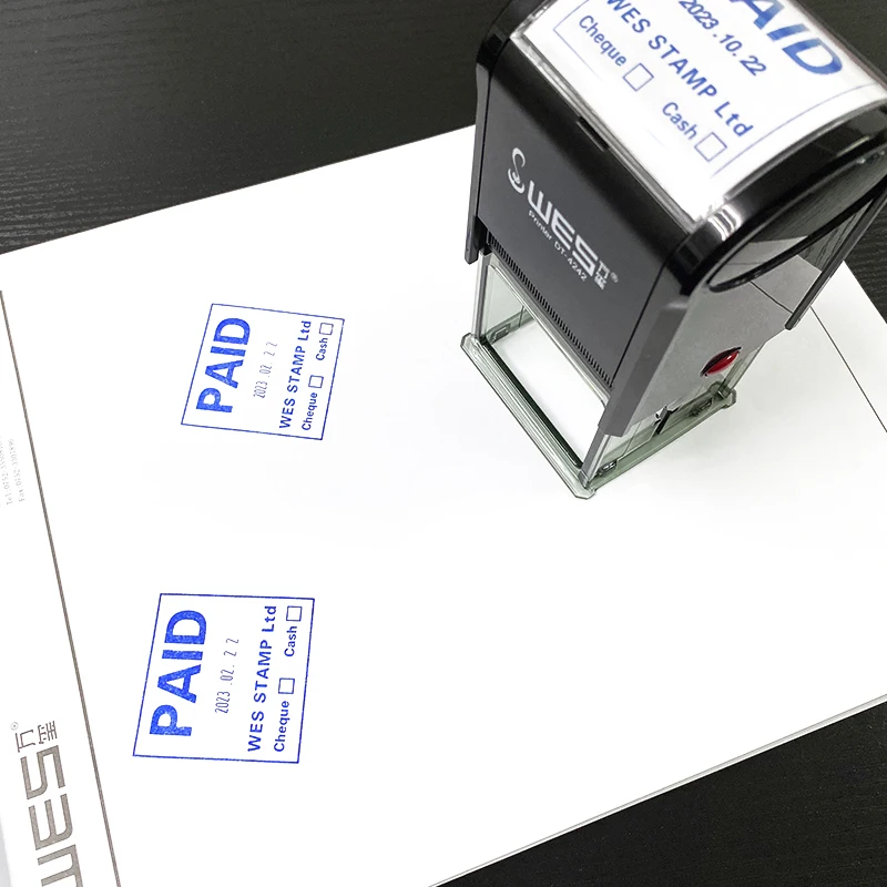 WES SELLOS Rubber Stamp - Date Stamp Alphabet Stamp DT-4242