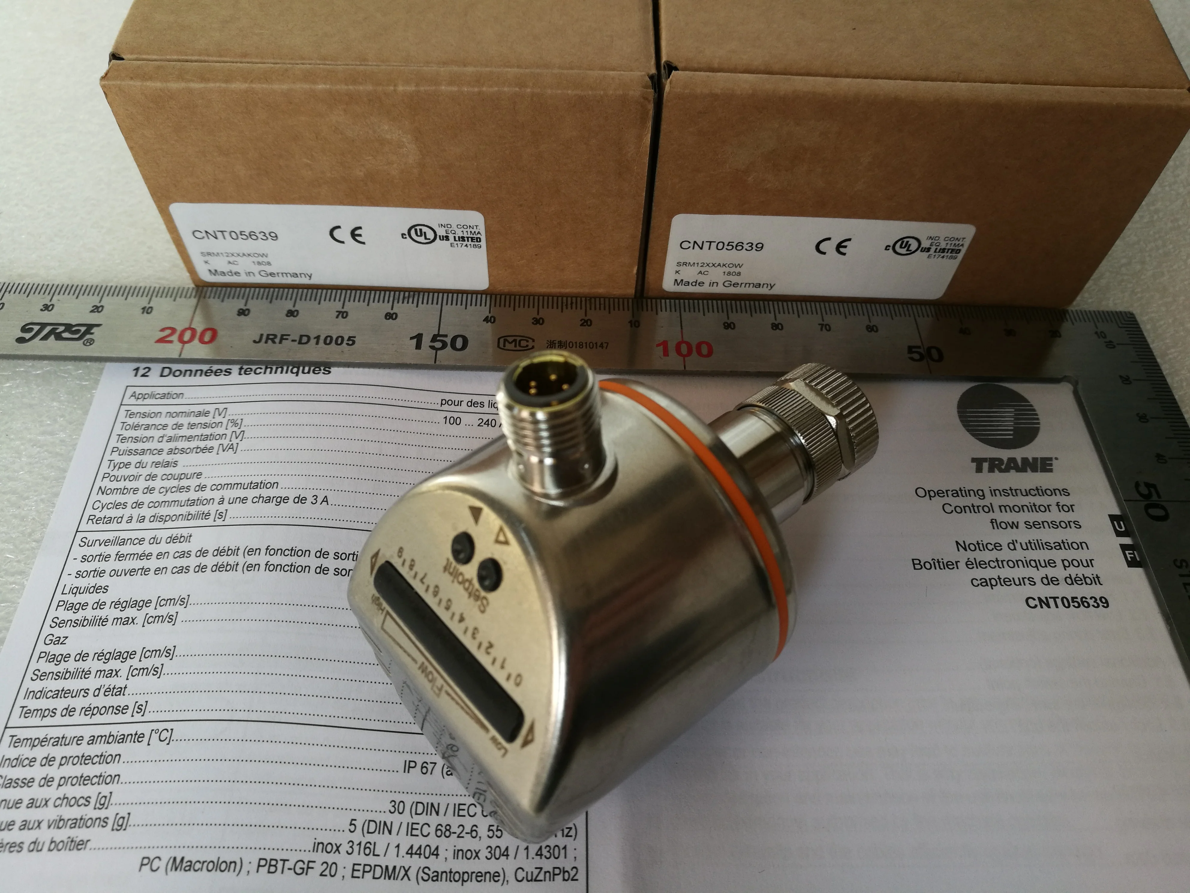 TRANE Refrigeration Compressor Chiller Parts Flow Sensor CNT05639