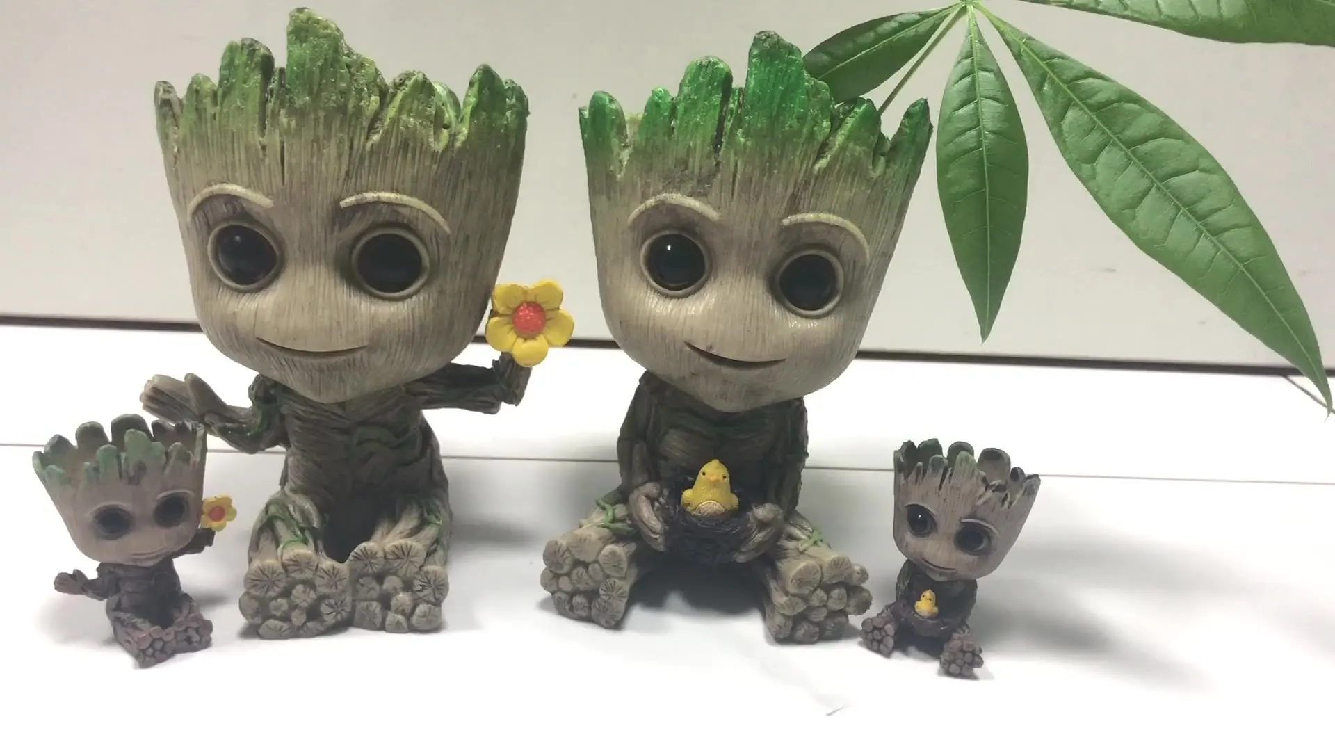 Indoor Flower Pot Baby Groot Face Planter Pots Cartoon Design