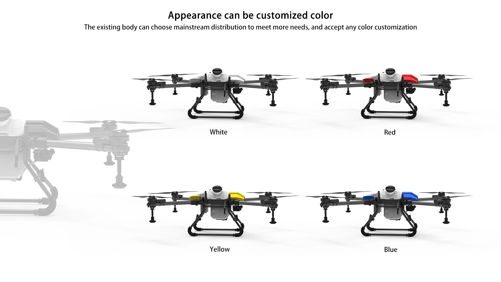 Agricultural Drone 4 Axis 30l 50kg Frame Hobbywing X11 14s 50mm Motor ...