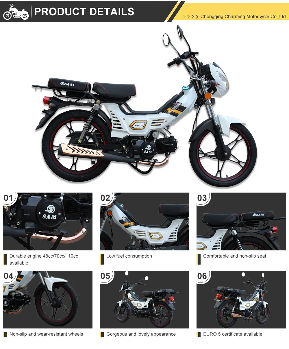 2022 Hot Selling 50cc 70cc 1 Cylinder 4 Stroke Mini Bike 90cc 110cc Gas ...