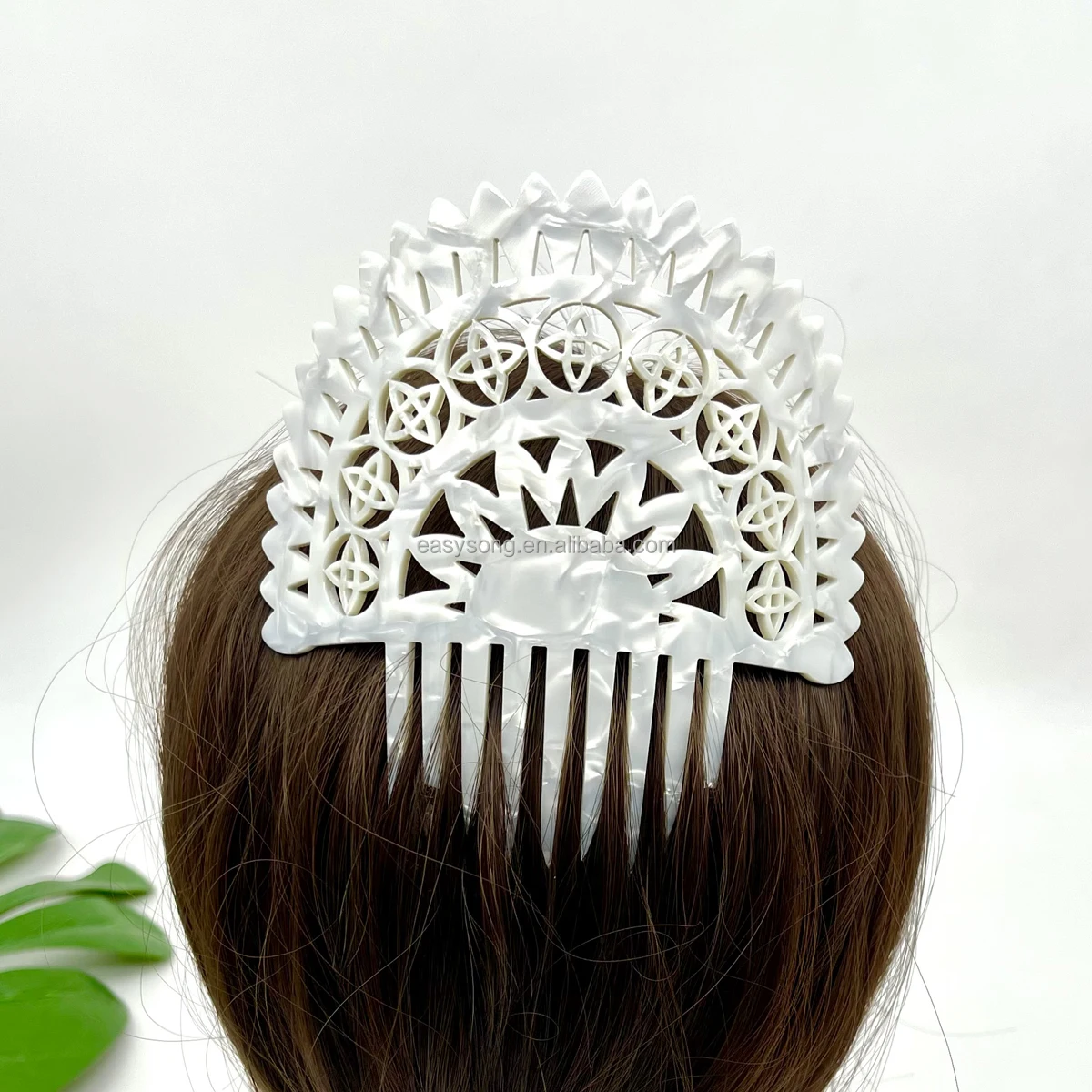 Samoan Combs - Vintage Engraved Hair Combs for Hawaiian Wear