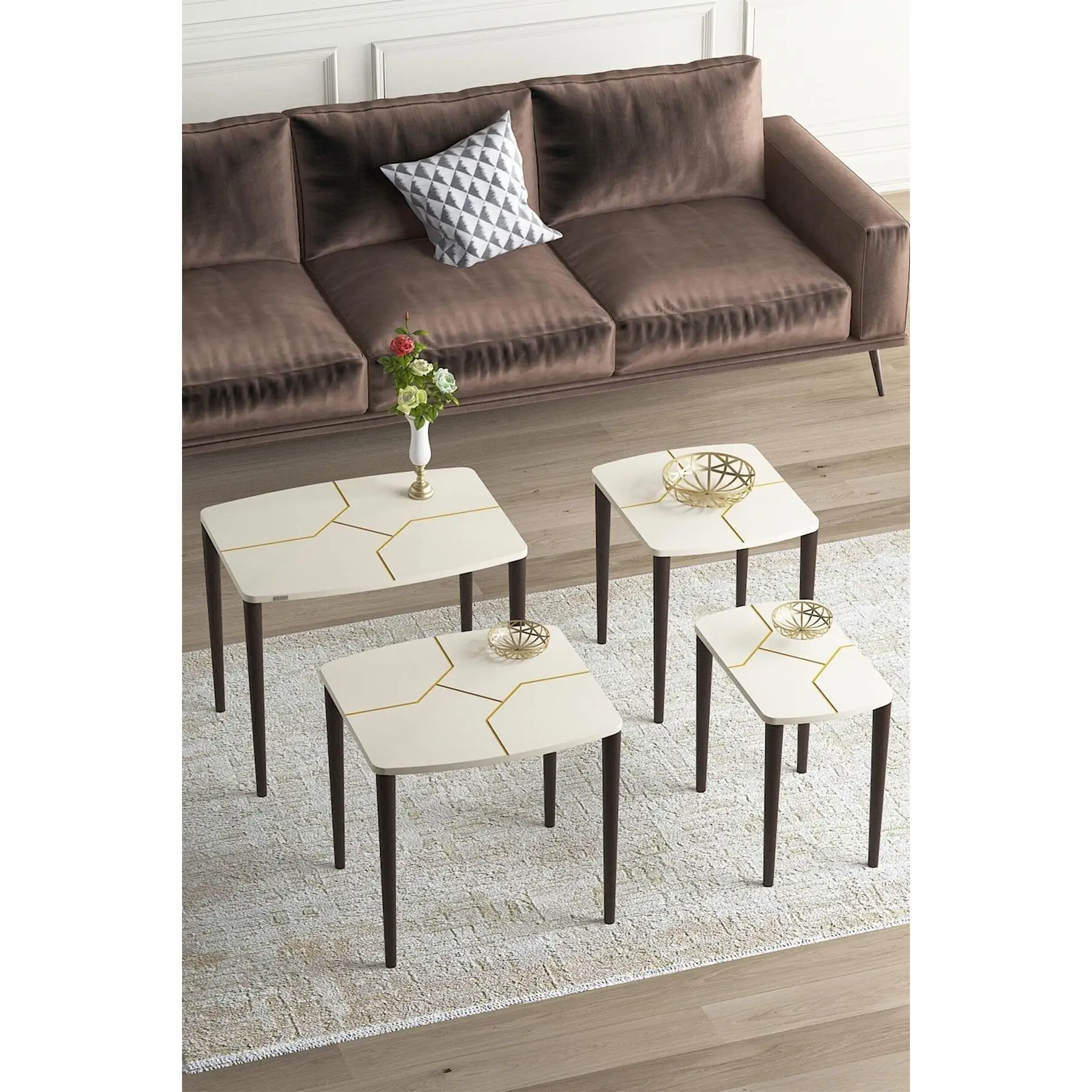 Lyon Series, 4-Piece Nesting Coffee Table Set, Top Quality 1st Class ...