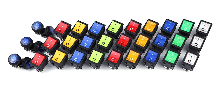 2 Pin On/off On Off 16.5 Square Illuminated 6 Pin Dpdt 6 Pin On-on Led ...