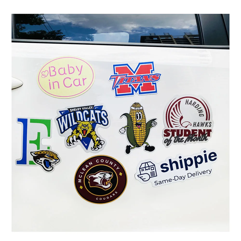 UV Resist Weatherproof Printing Custom Logo Reusable Car Magnets