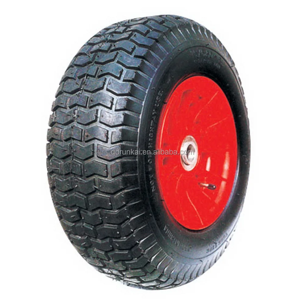 Small Rubber Pneumatic Wheel Barrow 350-8 Wheelbarrow Tyre And Wheel ...