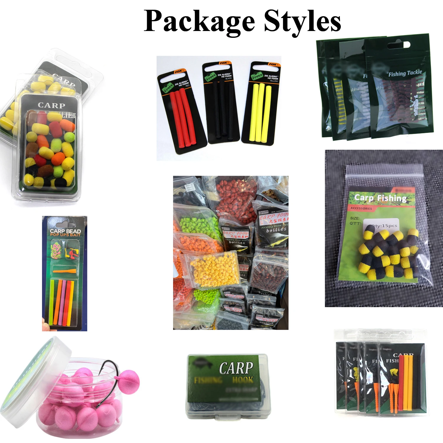 Smell Pop-up Pva Carp Fishing Bait Boilie Double Color Pop Up Boilie ...