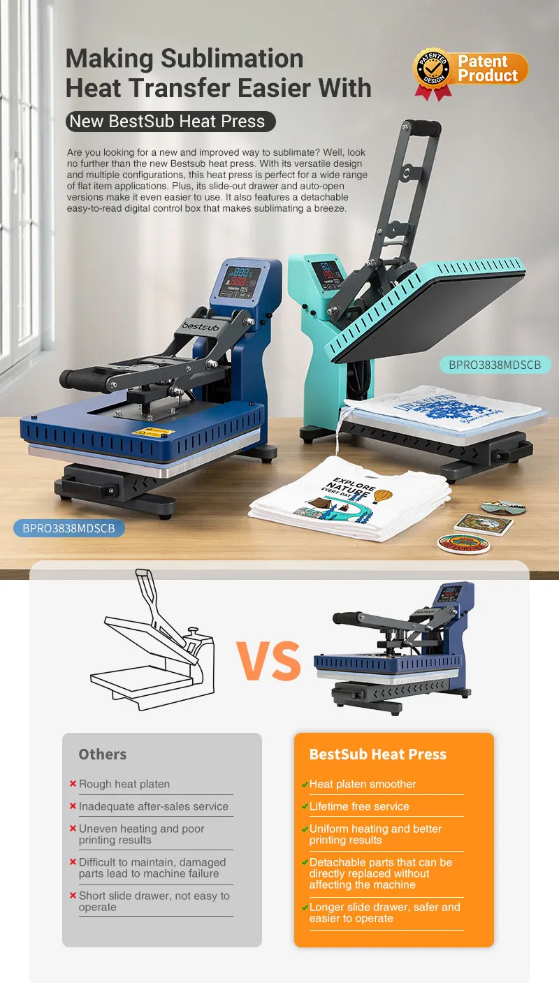 Bestsub Heat Press Machines - Efficient Sublimation Tools