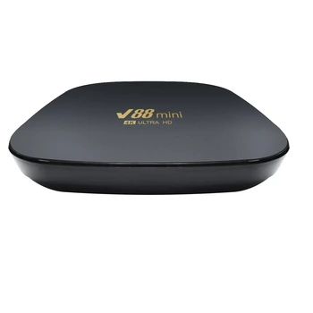 V88mini Android Set-top Box 1080p 3d Hd Tv Box Android 7.1 Black Set ...