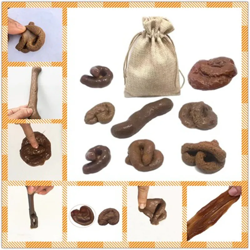 Artificial Poop Set Creative and Interesting Prank Toy Gift Halloween ...