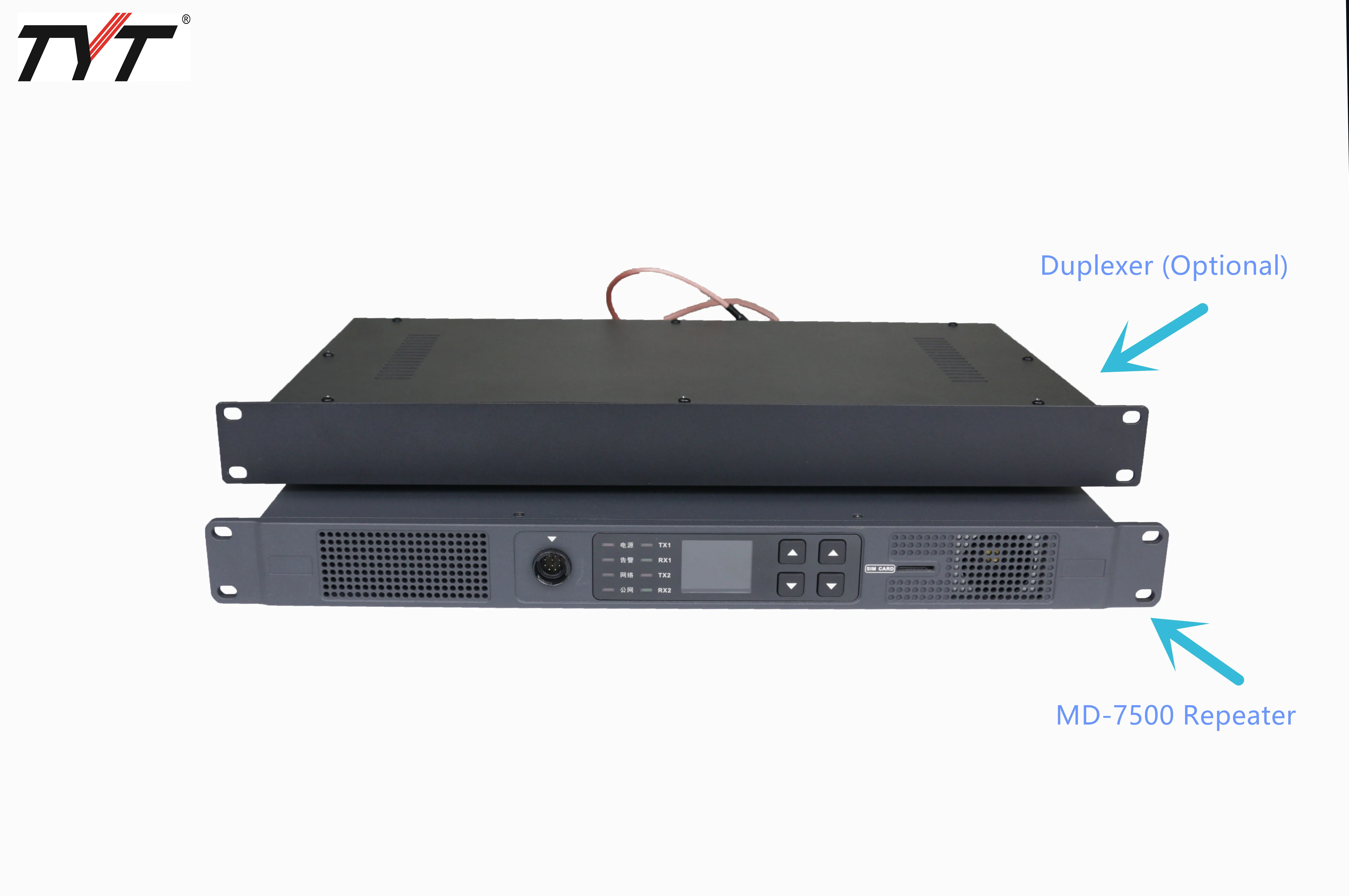 TYT MD-7500 DMR Repeater - 50 Watt, 1U Size, IPX4 Waterproof