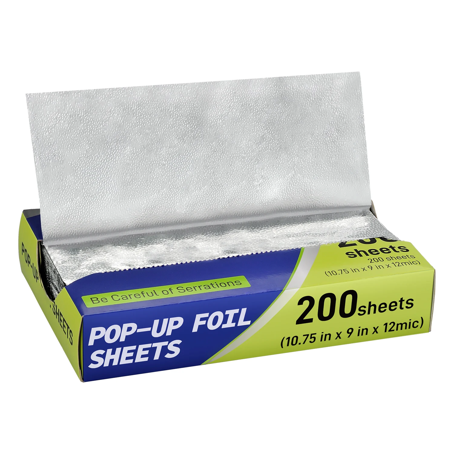 Aluminum Foil Sheets 12" X 10.75"Pop-Up Foil Sheets for Restaurant Use ...