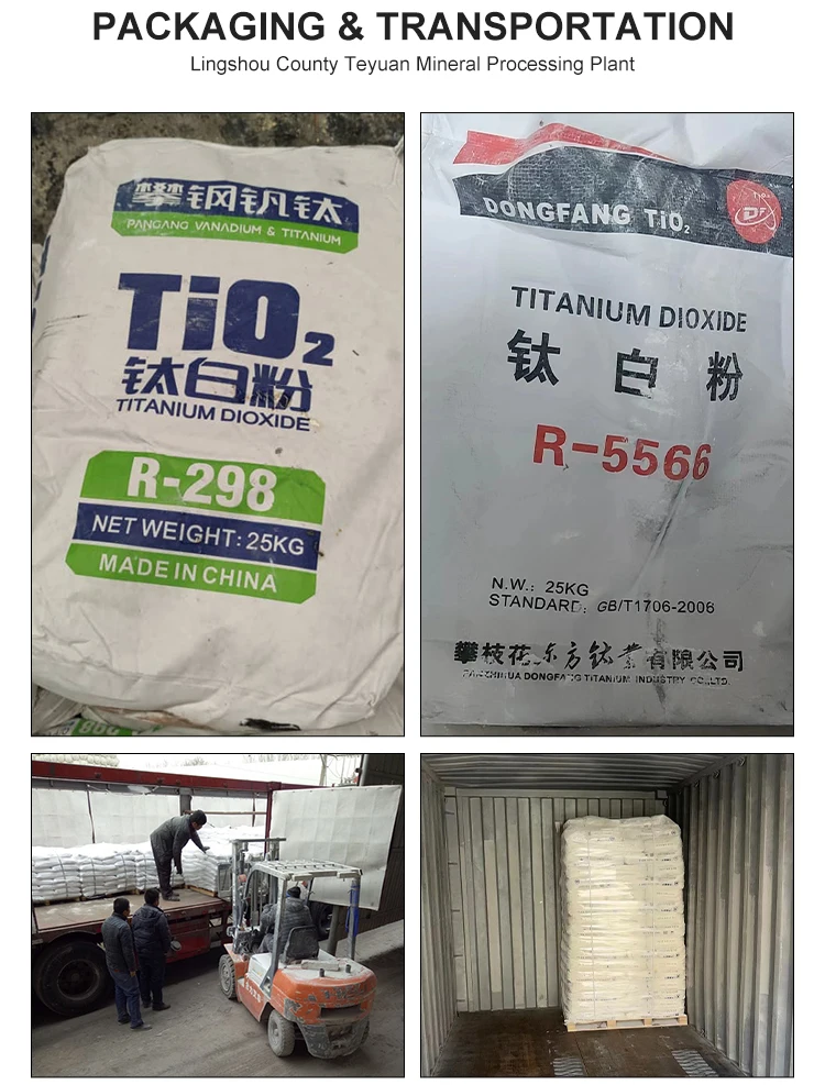 Factory TiO2 Powder Rutile Titanium Dioxide Nanoparticles Titanium Dioxide Powder R996/R5566 ...