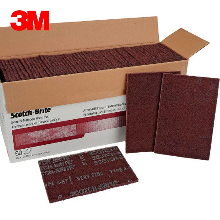 3M 7447B Scotch Brite HP-HP Hand Sanding Abrasive Automotive Finishing ...