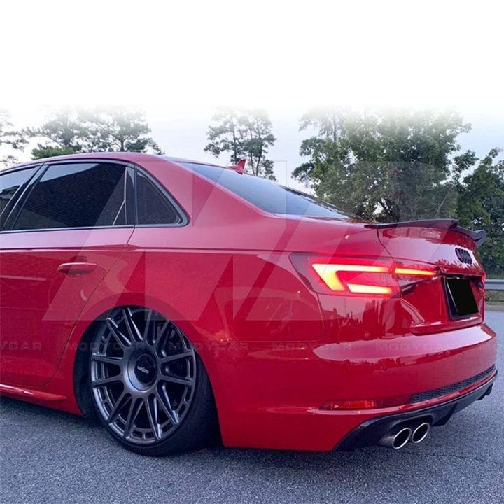 M4 Style Carbon Fiber Rear Spoiler For 2017-2020 Audi A4 B9 - Buy A4 ...