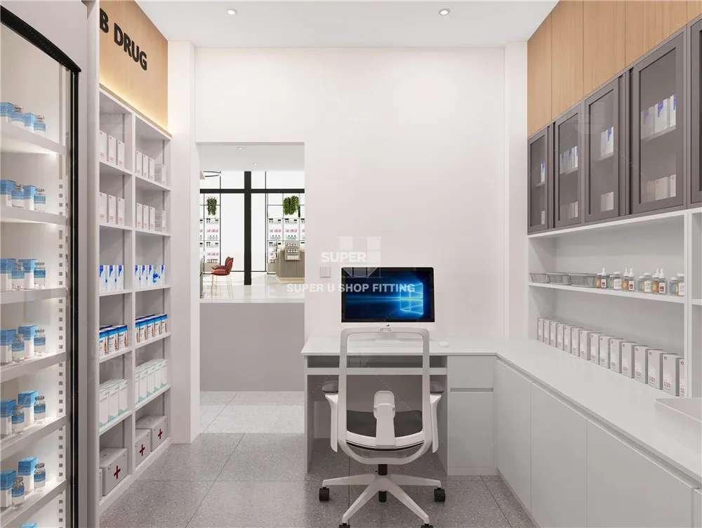 Customized Western Medicine Cabinet Pharmacy Clinic Dispensing ...