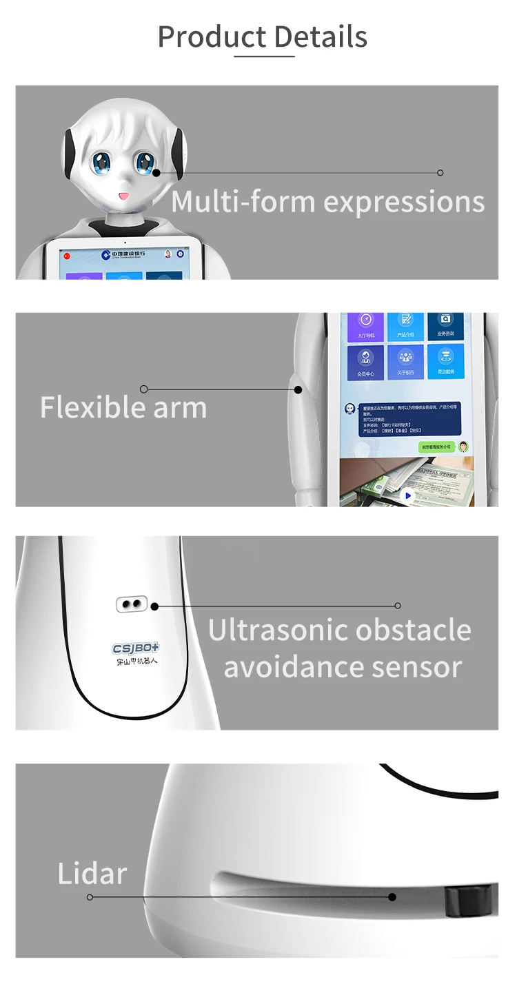 Csjbot Reception Service Humanoid Robot Intelligent Mobile Robot ...