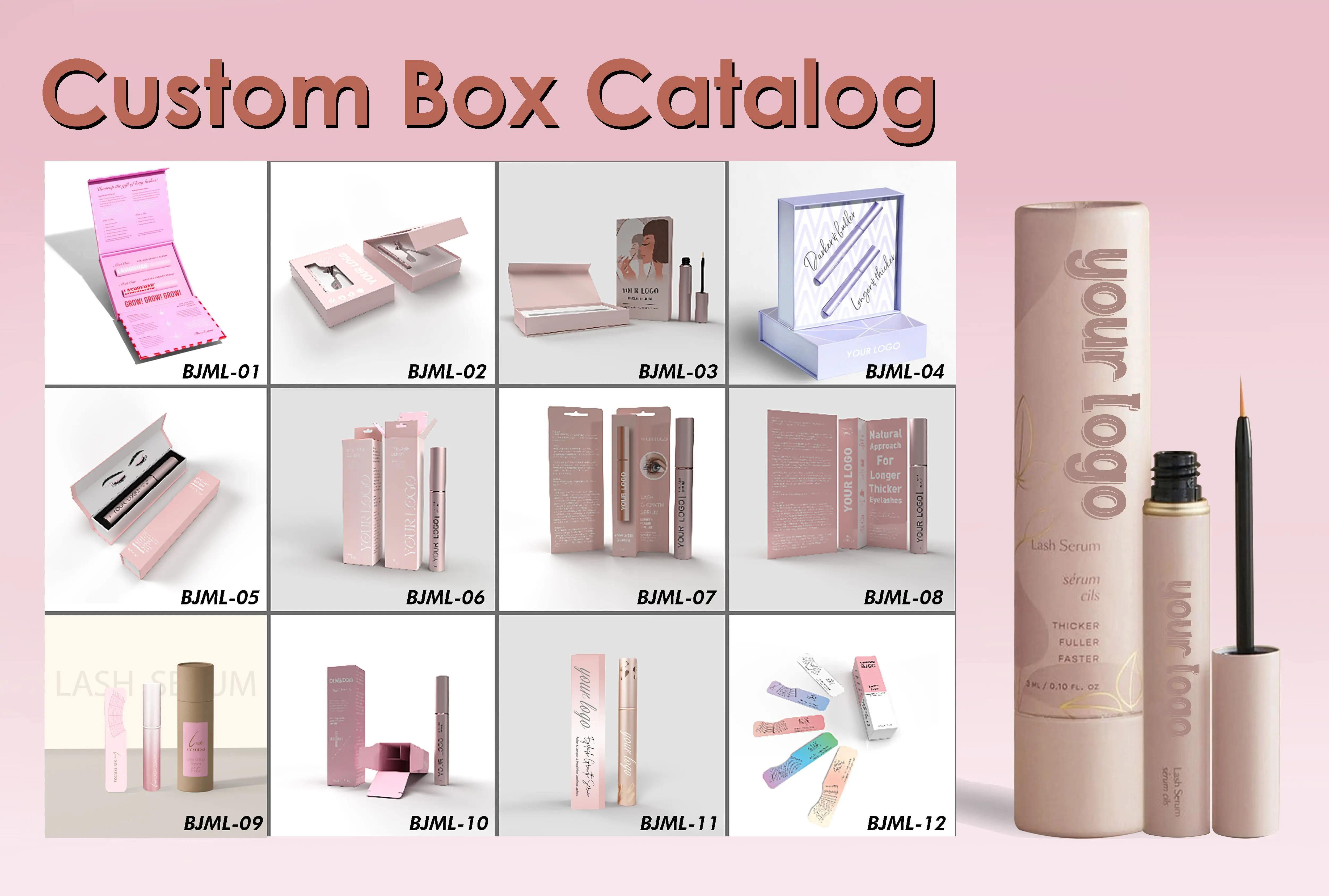 New Design Peptide Lash And Brow Serum Private Label Low Moq Eyelashes ...