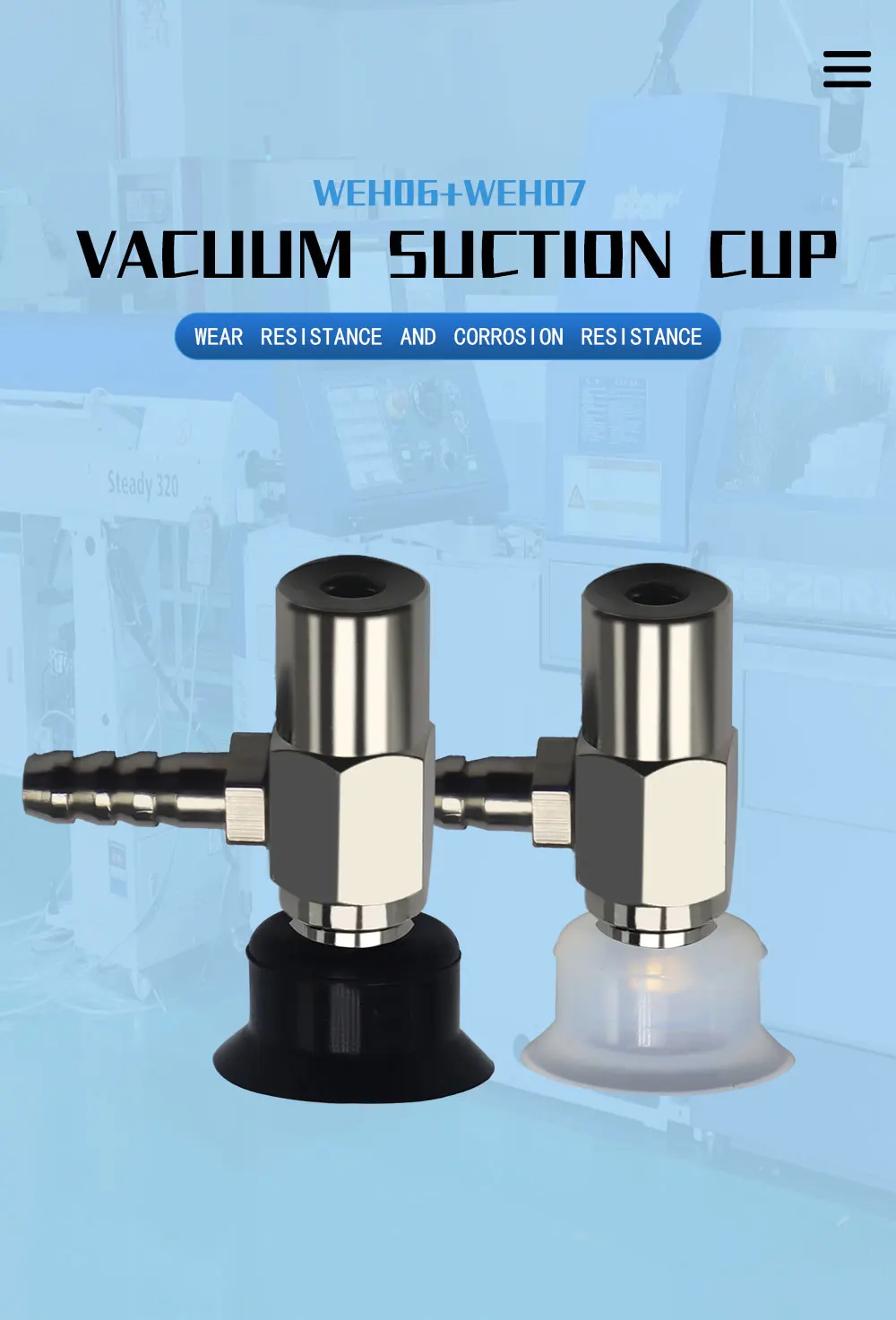 Industrial M15 Pneumatic Fittings Optician Lens Buffer Windshield Of ...