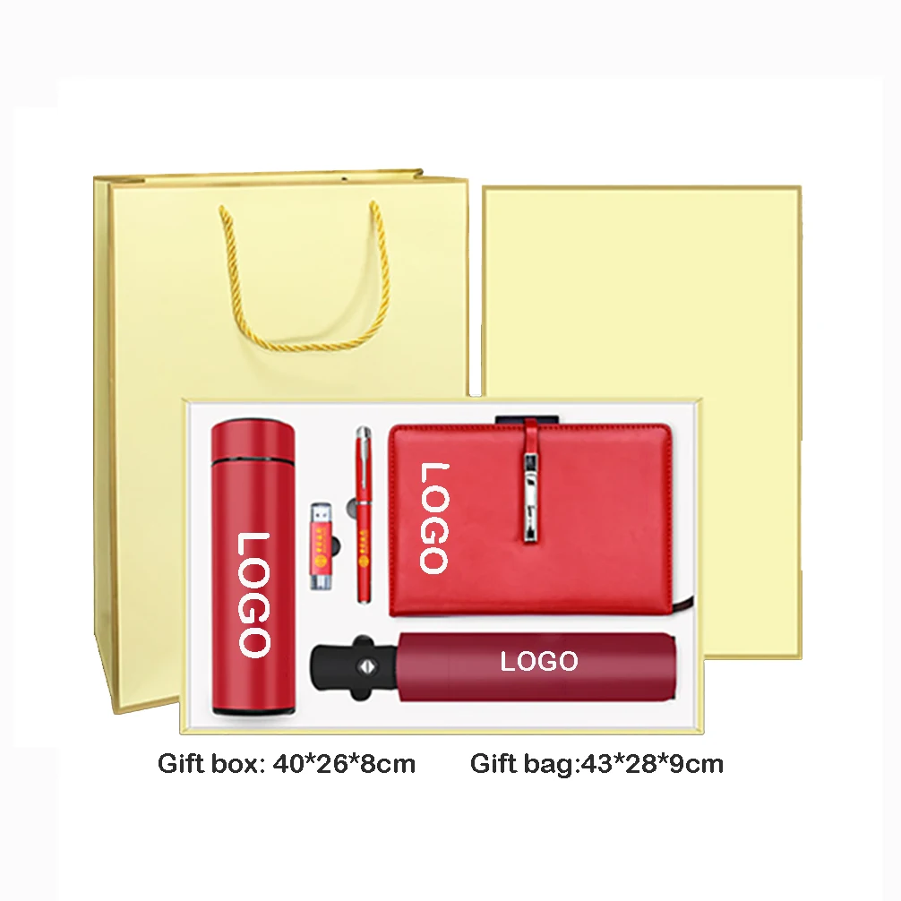 Luxury Promotional Business Items Insulated Water Bottle Notebook Pen ...