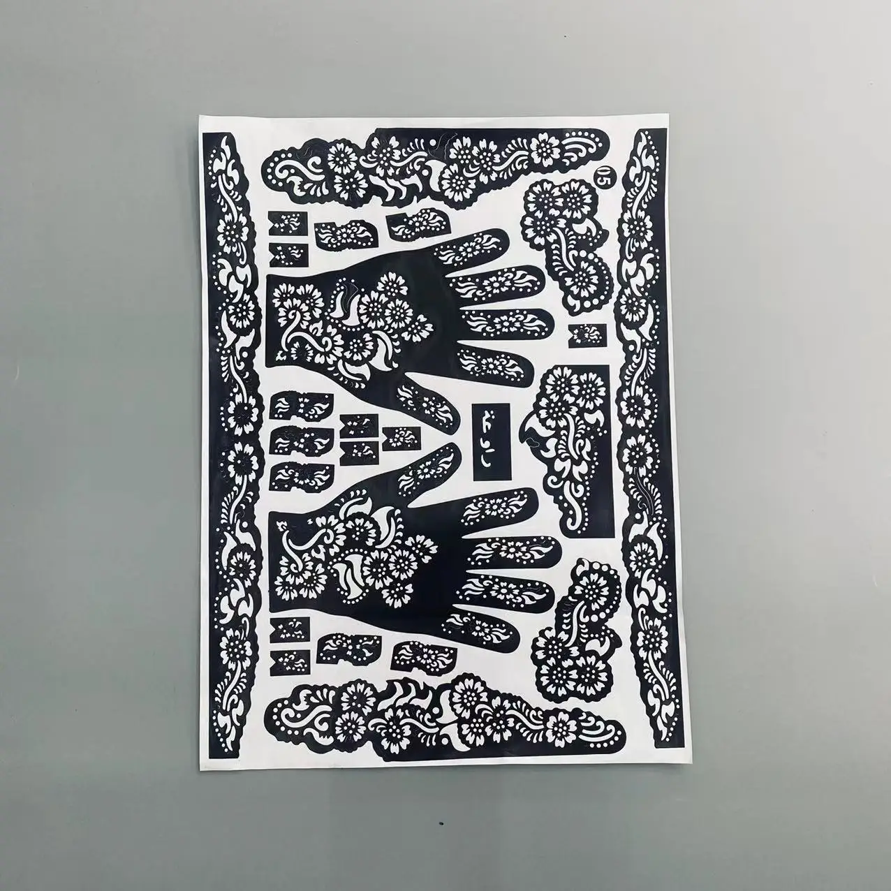 Temporary Tattoo Stencil - Henna Tattoo Templates