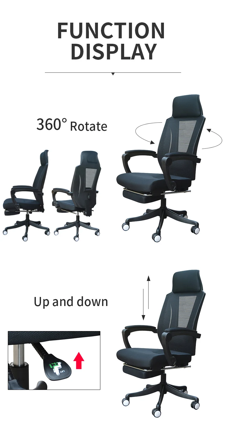 Office Furniture Computer Designer Swivel Recliner Ergonomic Chair ...