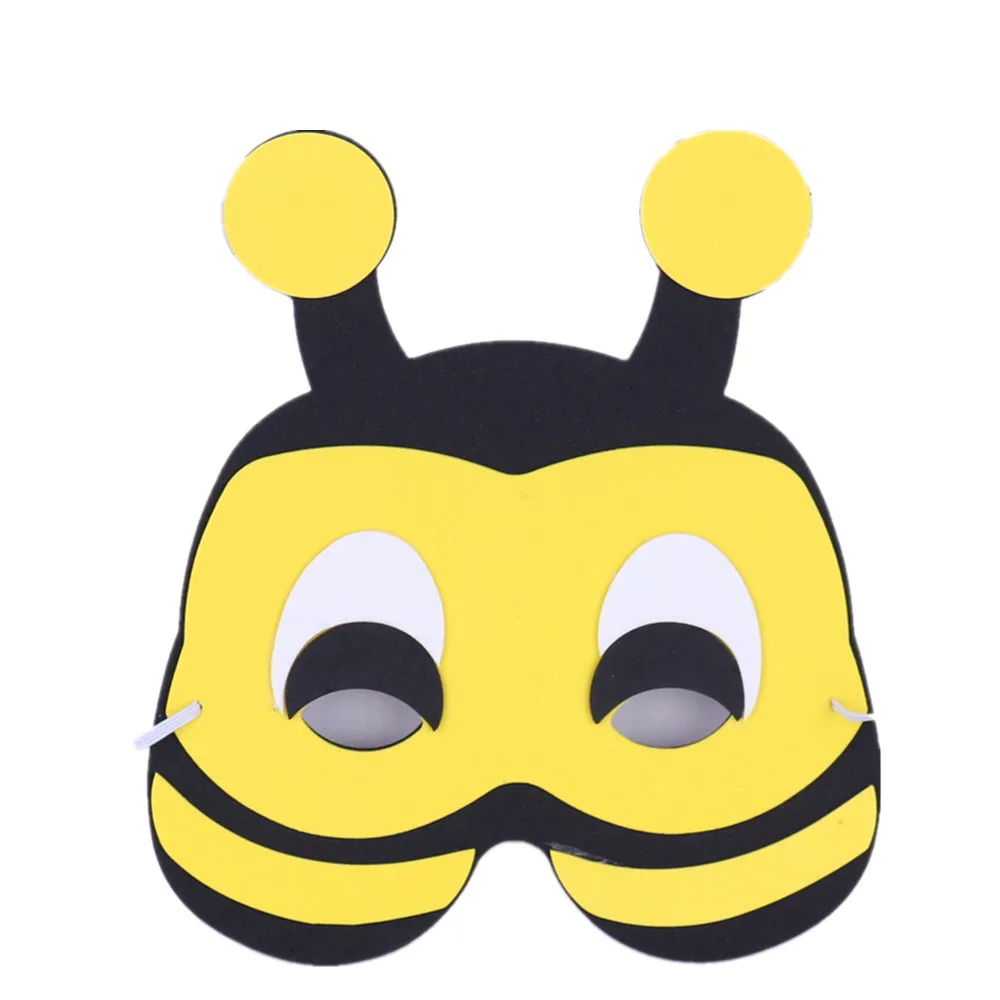 Costume Novelty Cartoon Bee Kids Masks EVA Woodland Farm Animal Masks ...