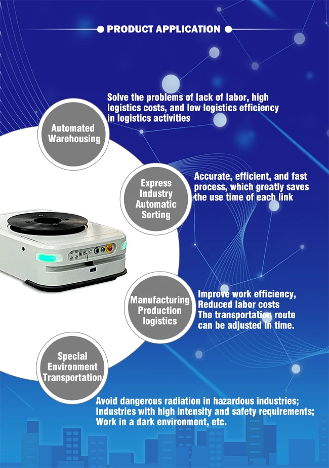 TZBOT Industrial AGV - 500kg Capacity with QR Code Scanner