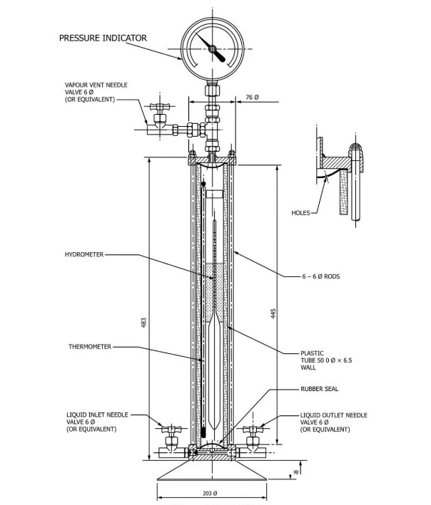 ASTM D1657 Density Test Apparatus for Liquefied Petroleum Gas