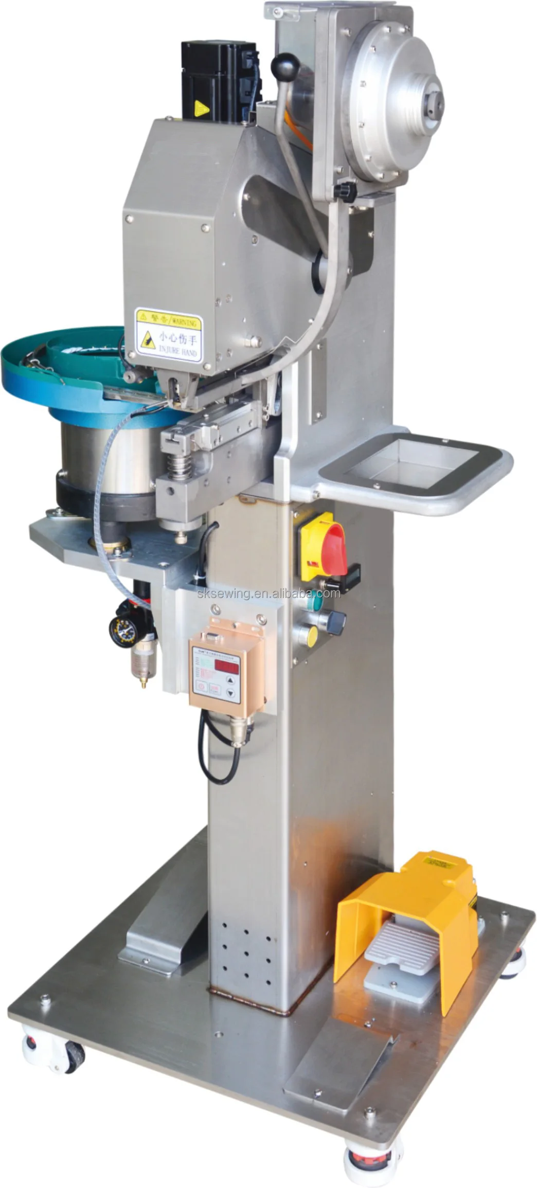 Automatic Jeans Shirt Button Attaching Machine - Durable & Efficient