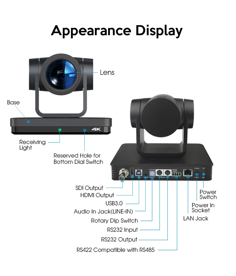 Uhd 4k Ai Auto Tracking Ptz Conference Room Camera,12x Usb3.0 Sdi 4k ...