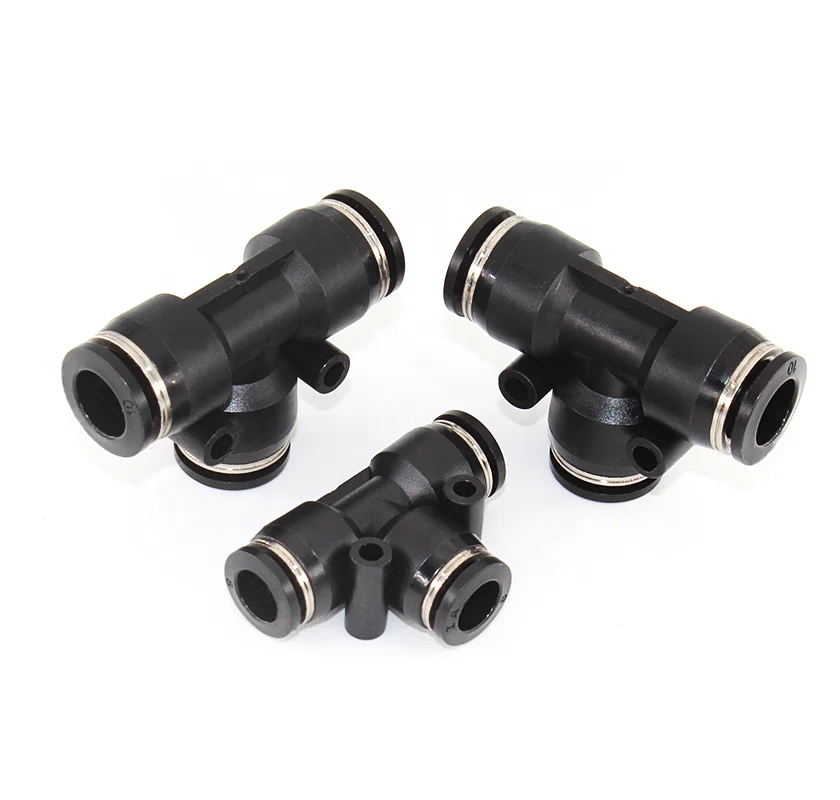 air Pipe Connectors Plastic Quick Connect Tee Tube Joints,air Hose ...