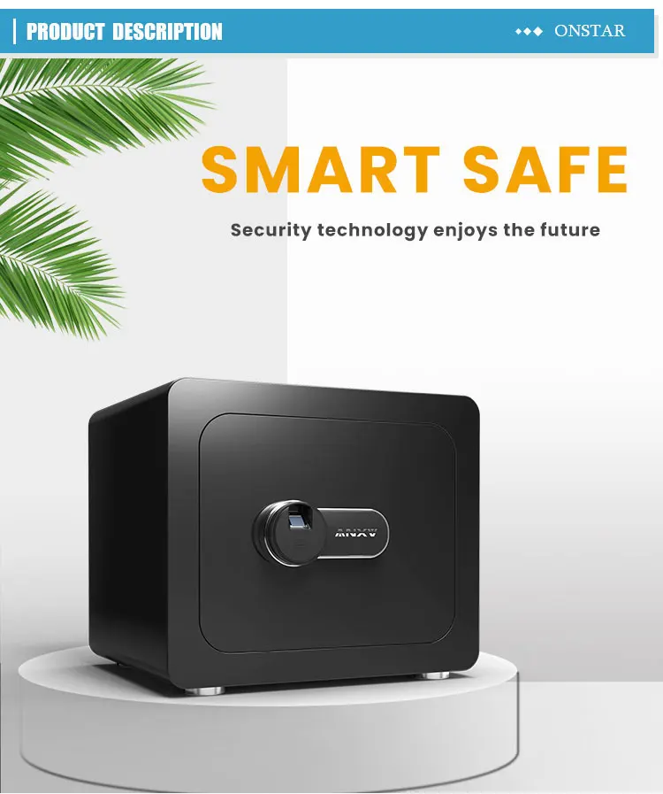 Mini Fingerprint Safe Anti-theft Hidden Money Safe Box Home Hotel ...