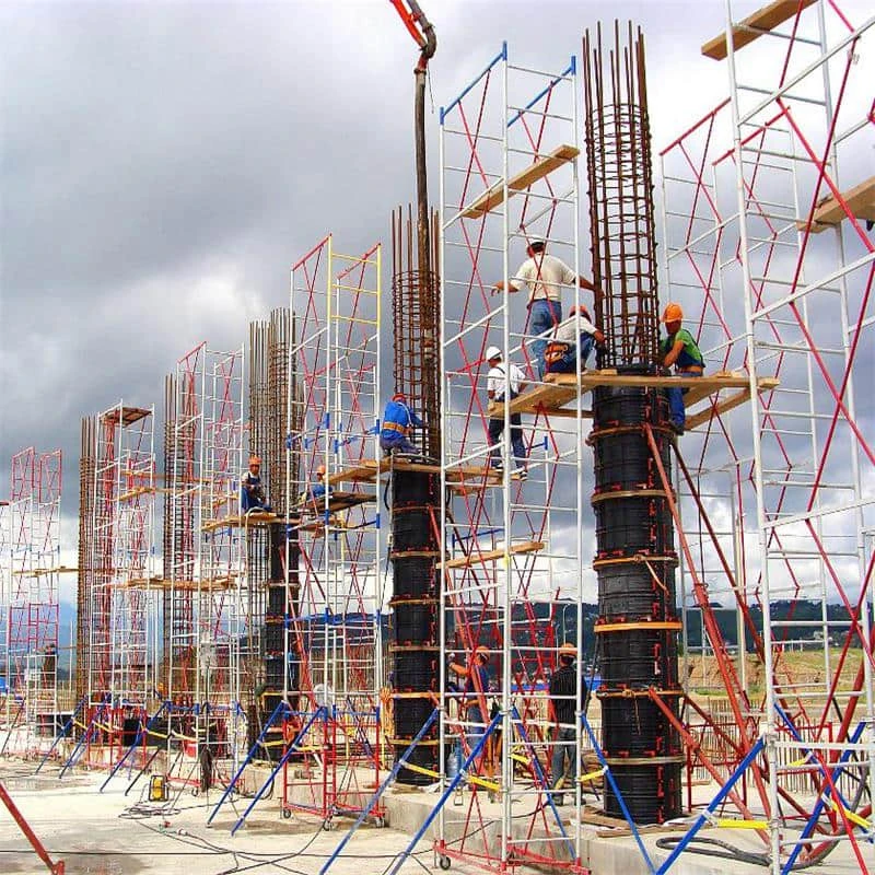 Reusable OEM Concrete Plastic Formwork Column Pillar Mold for Plastic ...