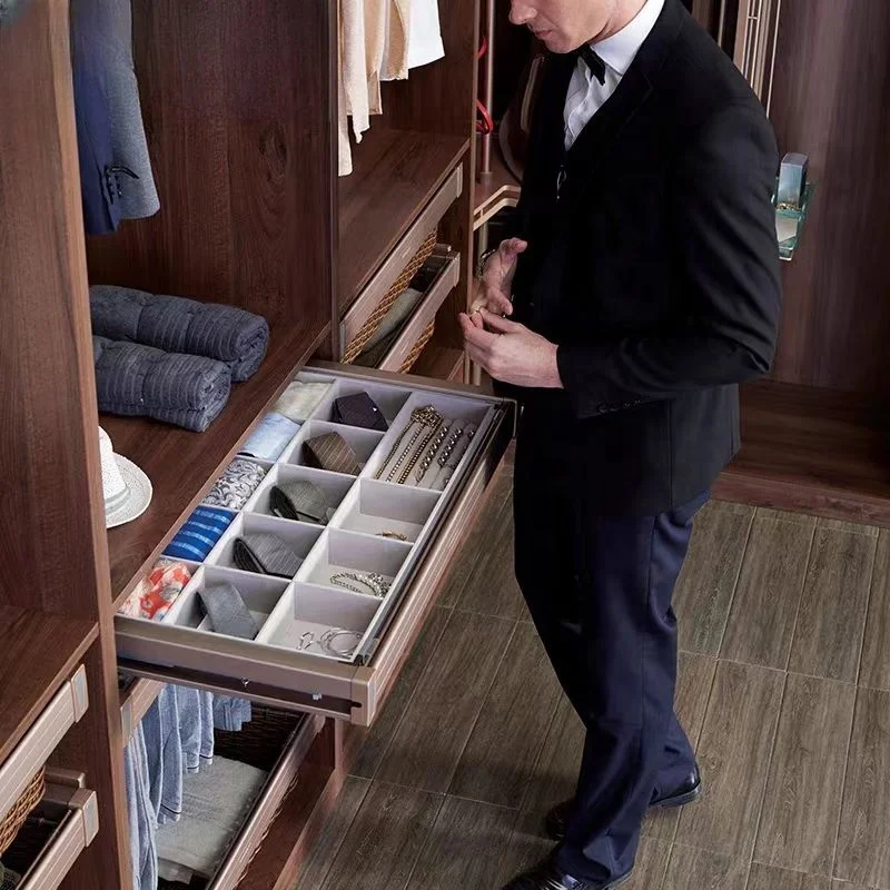 Wardrobe Jewelry Rack Push-pull Lattice Drawer Cloakroom Drawer-type ...