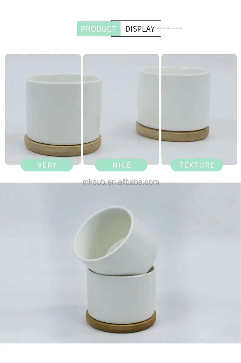 Wholesale Sublimation Blank Coated Custom Succulent Planter