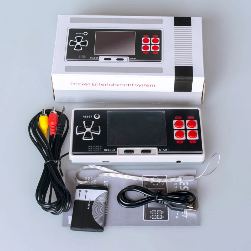 8 Bit Handheld Game System With 200 Free Games 2.8 Inch Screen Retro ...