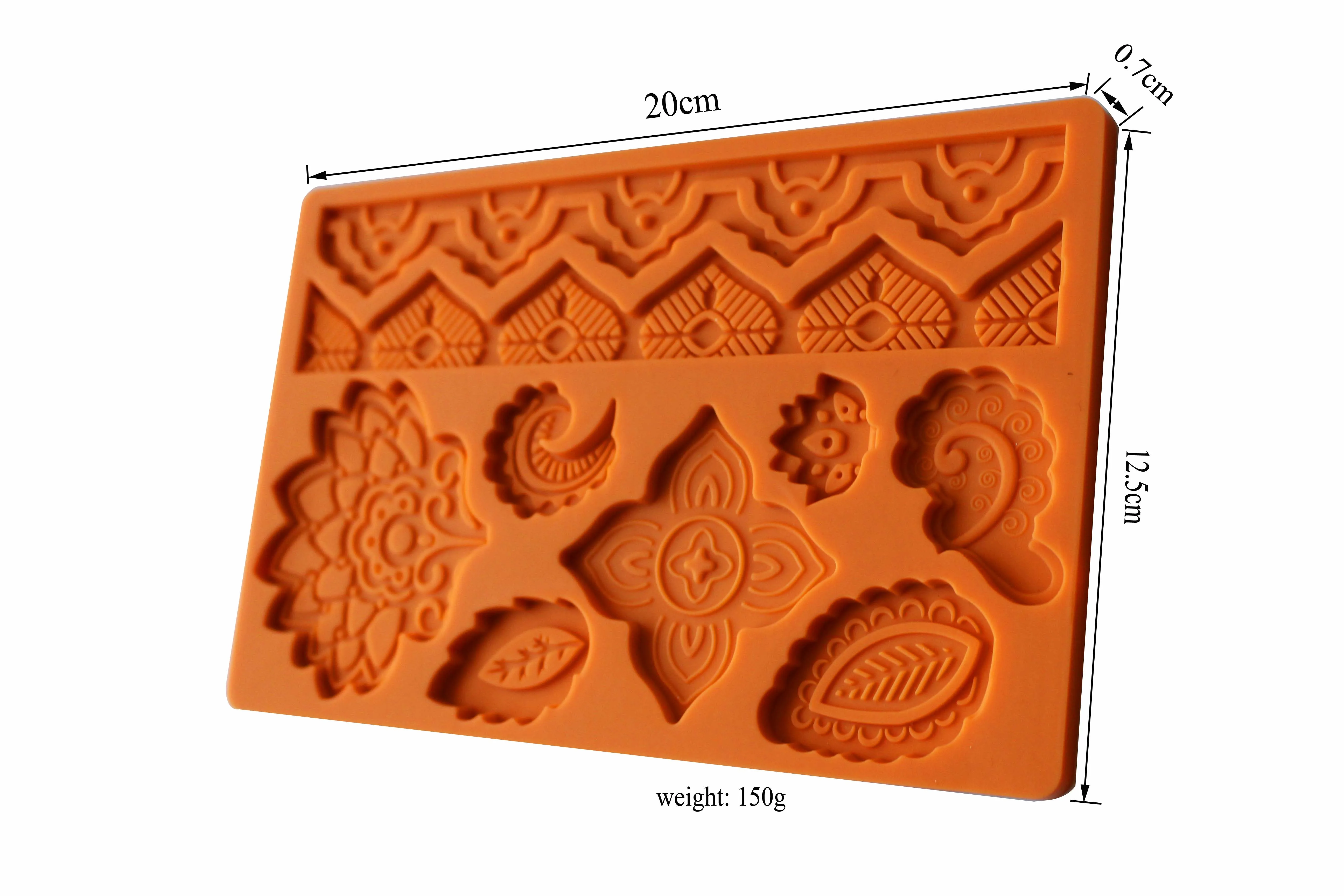 Wholesale Cake Decorating Fondant Stamp Tools Silicone Lace Emboss Mold ...