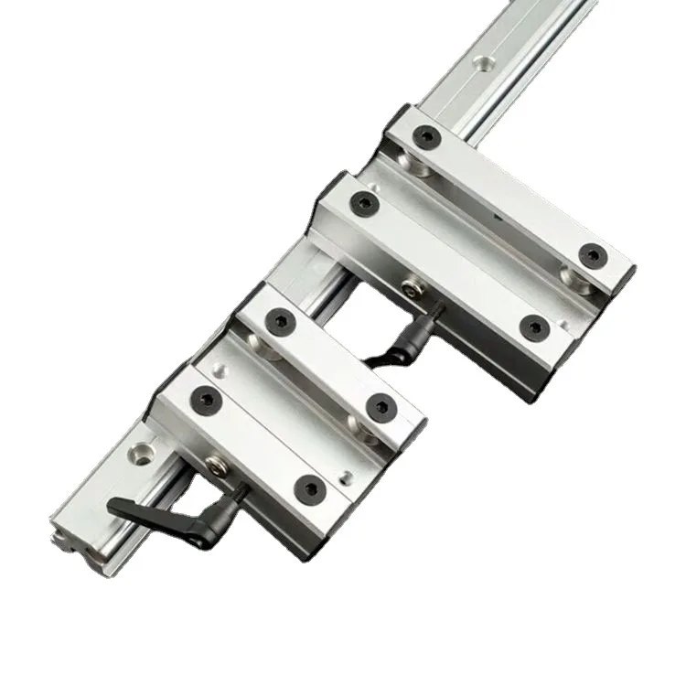 Load 30kgs Internal Dual-linear Shafts Roller Linear Guide With Block ...