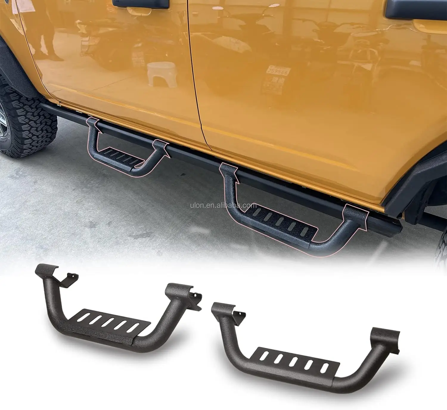Wholesale OEM Bronco Running Boards Drop Side Steps Fit 2021 2022 2023 ...