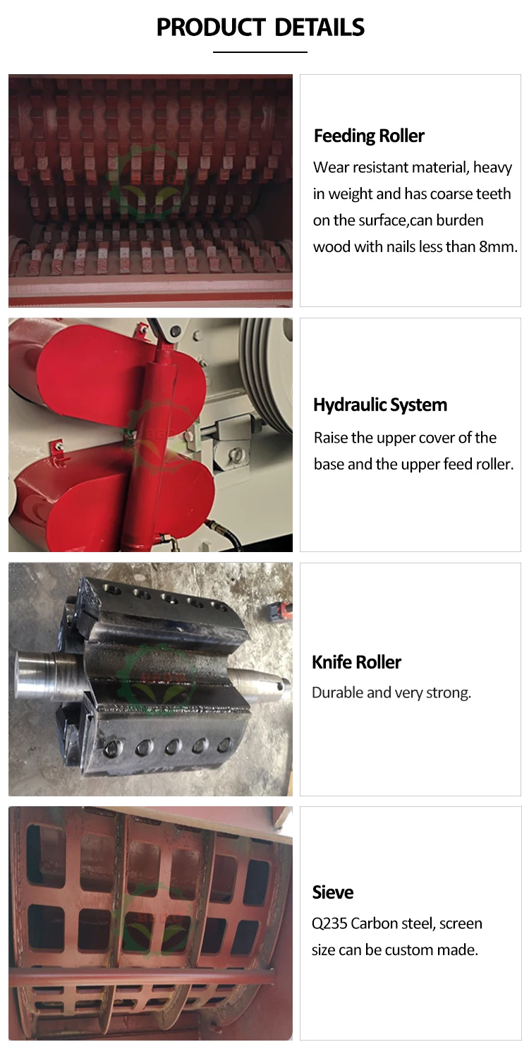 12-15ton/h Industrial Palm Wood Chipping Machine for Paper Pulp Making ...