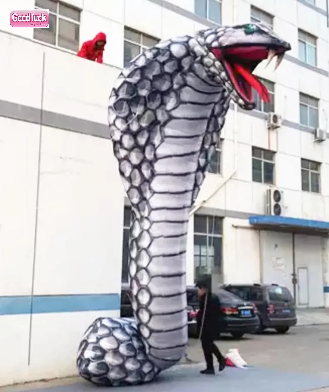 Giant Inflatable Animals Snake 15 Ft. Tall Inflatable King Snake Big ...