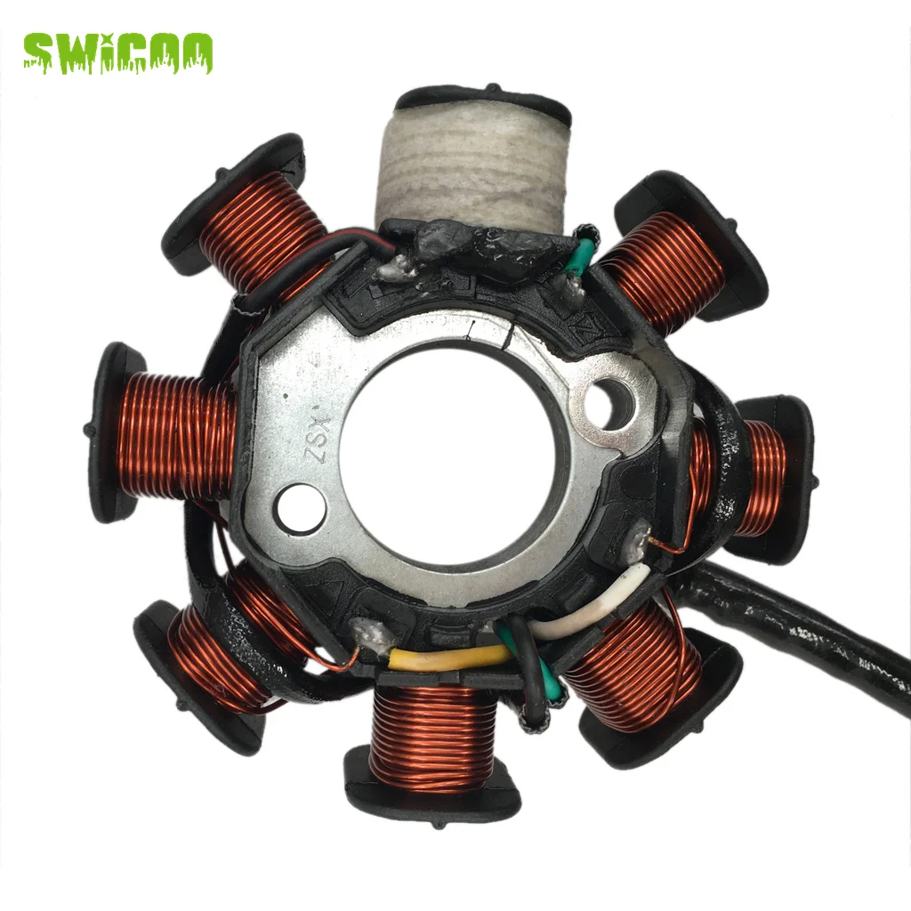 Motorcycle 8-coil Magneto Stator For 110cc-125cc Only Electrical Start ...