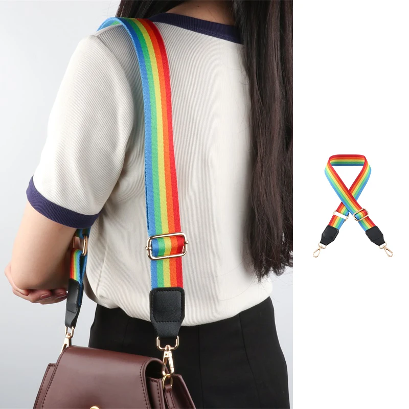 Shoulder Strap Bag Accessories Belt Bag Straps Printed Ethnic Wind ...