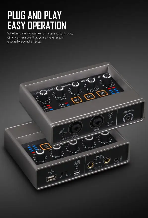 Studio Live External Sound Card - Professional Audio Interface